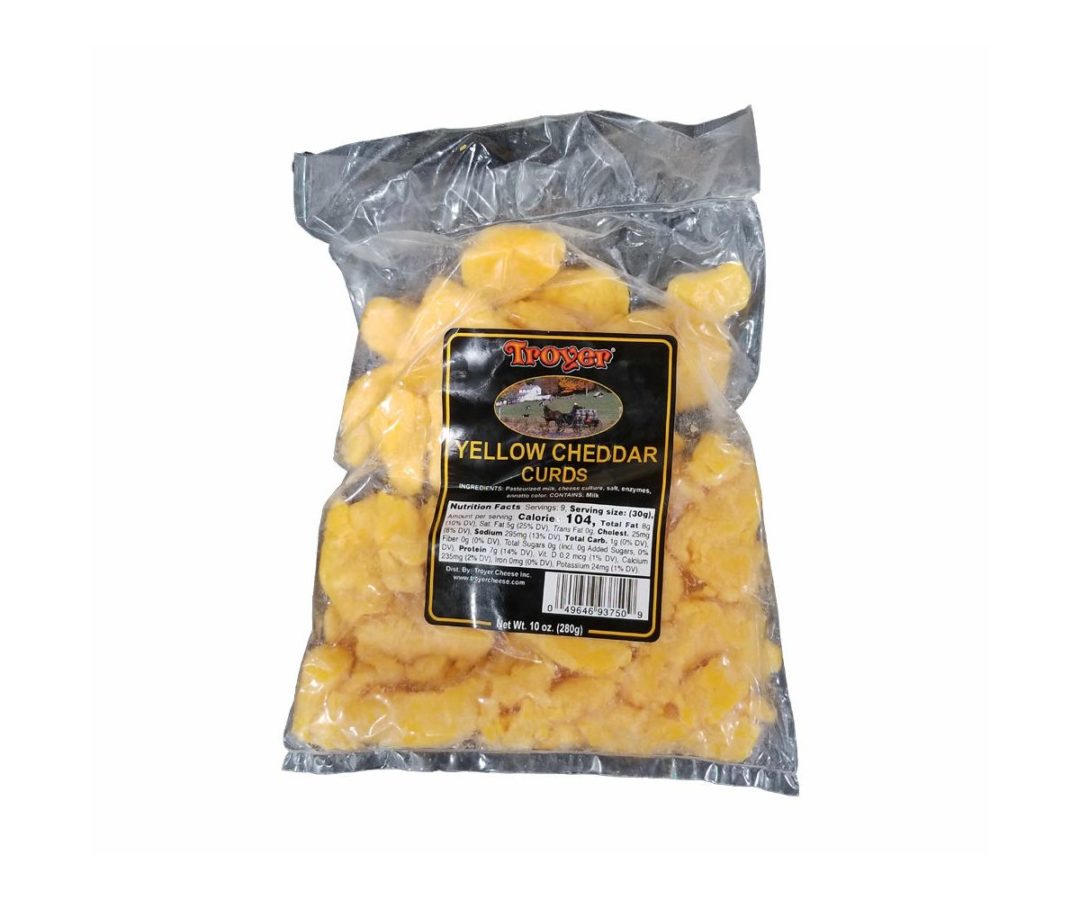 Yellow Cheddar Cheese Curds (10oz) - Troyer Market
