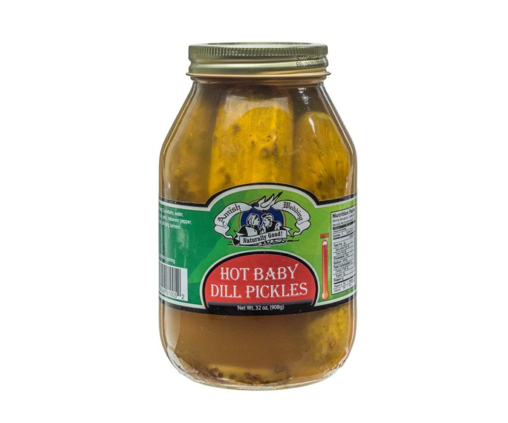 Hot Baby Dill Pickles (32oz) - Troyer Market