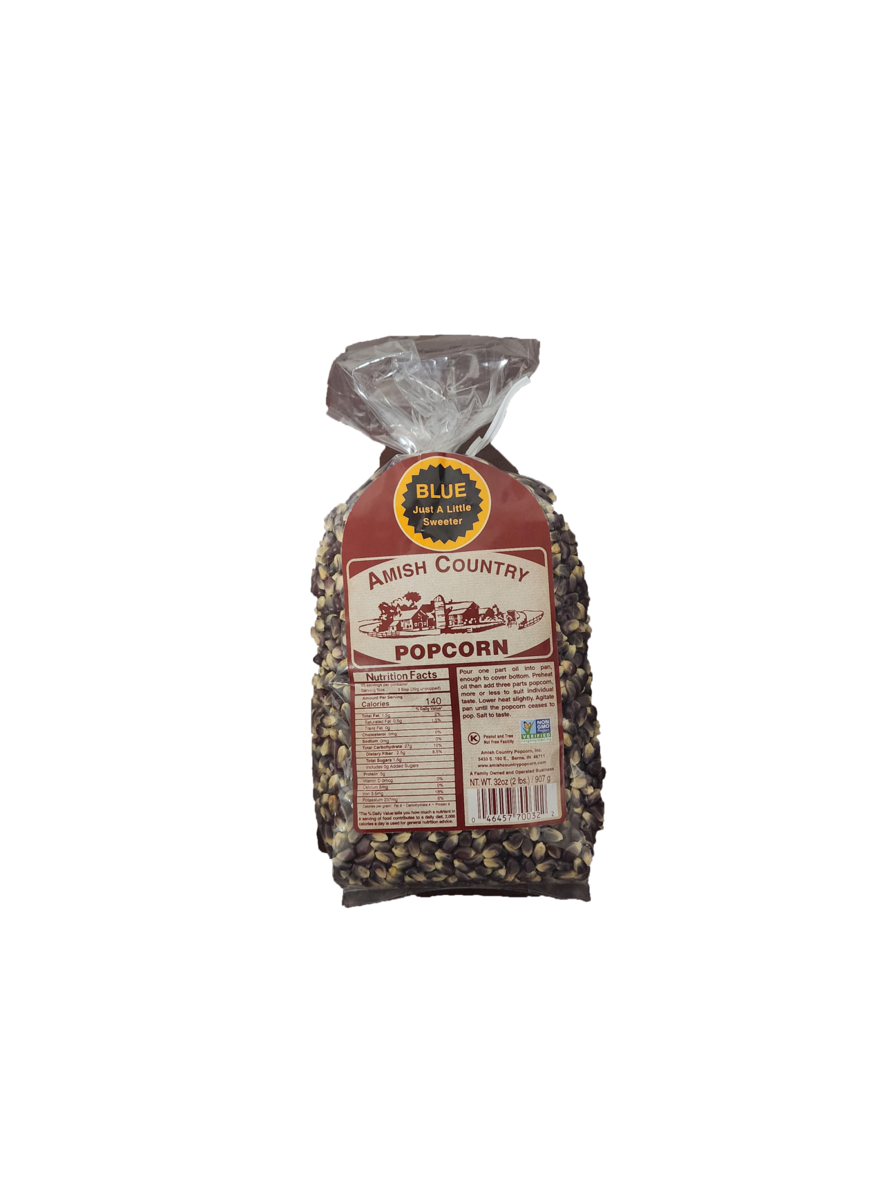 Amish Country Blue Kernel Popcorn (2lb) - Troyer Market