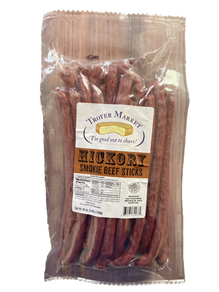 Hickory Smokie Beef Sticks 2.5 LB - Troyer Market