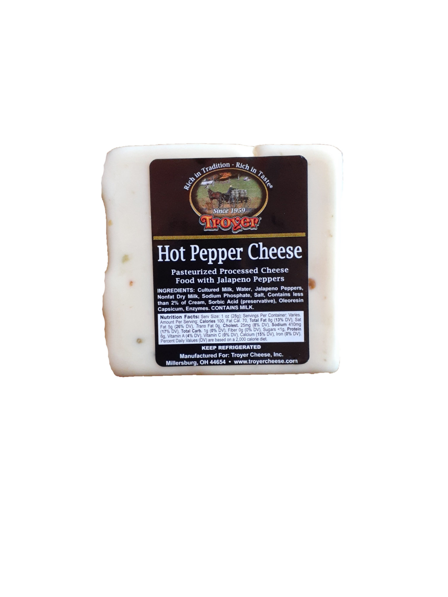 Hot Pepper Cheese (1lb) - Troyer Market