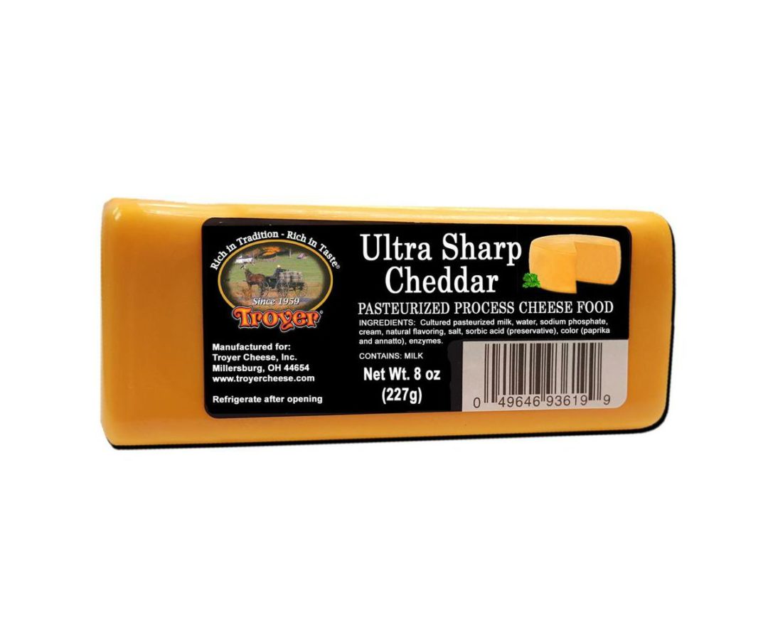 Ultra Sharp Cheddar Cheese 8oz Shelf Stable - Troyer Market