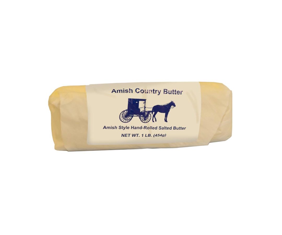 Hand-Rolled Salted Butter (1lb) - Troyer Market