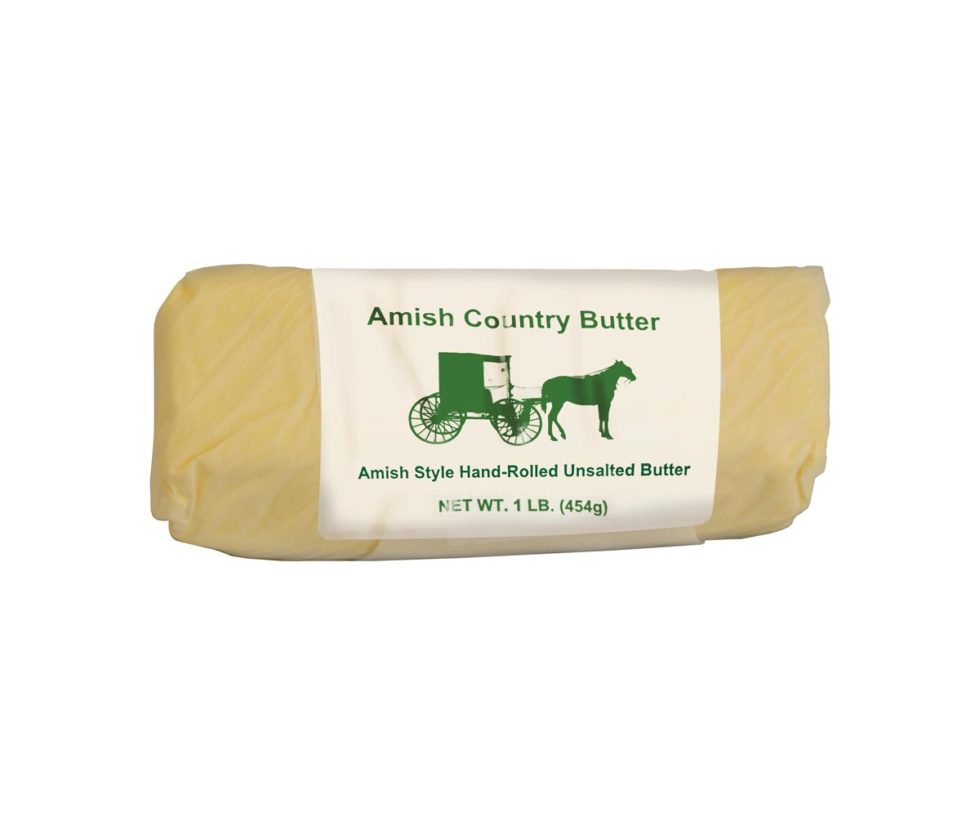 Hand-Rolled Unsalted Butter (1lb) - Troyer Market