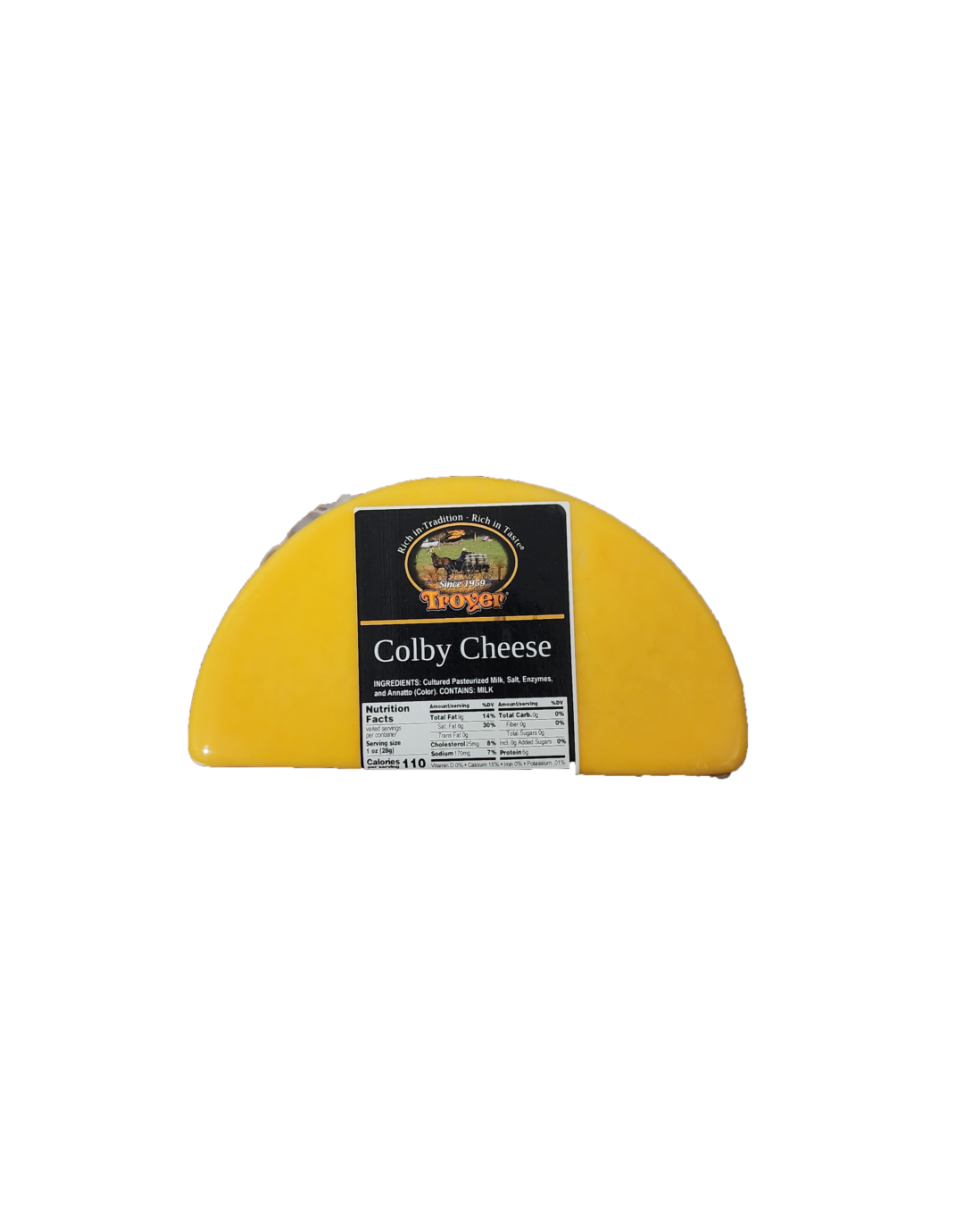 Colby Cheese (1 lb) - Troyer Market